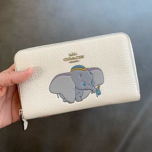 Coach | Bags | Disney X Coach Medium Zip Around Wallet With Dumbo ...